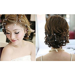 Bettli 200 Feet Roll Ivory Pearl String Party Garland Wedding Centerpieces Bridal Bouquet Decoration