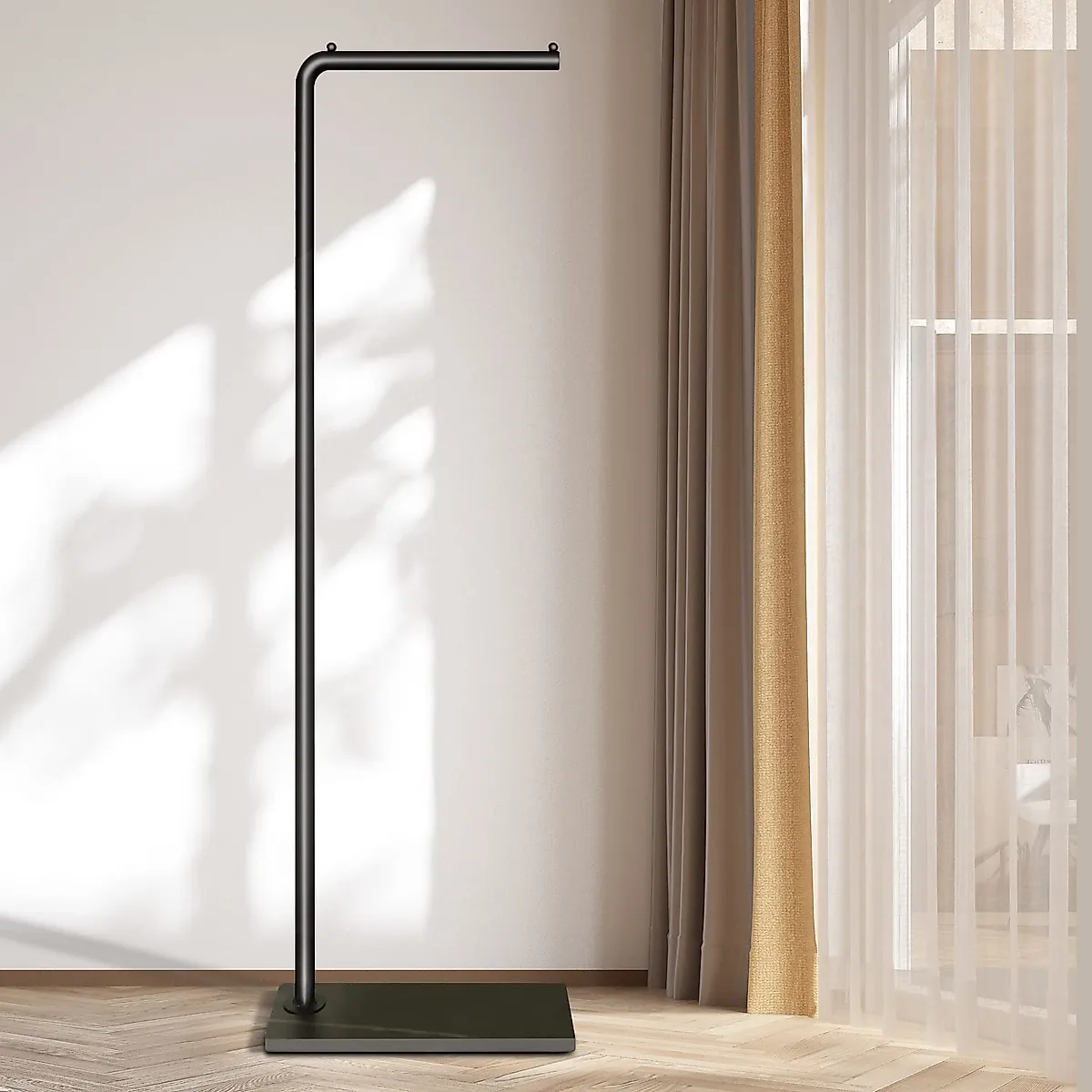 Aolohomy Metal Coat Rack, Modern Clothing Tree with Heavy-weight Slate Base, Small Coat Stand for Entryway/Bedroom/Hallway, Standing Plant Hanger, Matte Black