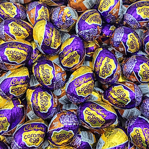 Cadbury Caramel Eggs - 24 individually Wrapped Caramel Cadbury Easter Eggs - Bulk Cadbury Eggs Easter Candy - 1.2 oz Cadbury Eggs Caramel Filled - 24 Pack