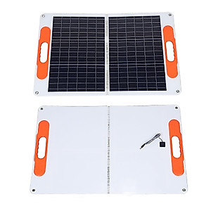 Portable Solar Panels, Folding DC Port Solar Panel Charger for Mobile Power Station RV Camping Off Grid