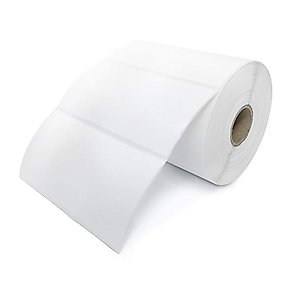Essential 4"X2" Direct Thermal Barcode Labels, Shipping Labels, 750 Labels of Roll, Compatible with Zebra Printers (1 Roll-750 Labels)