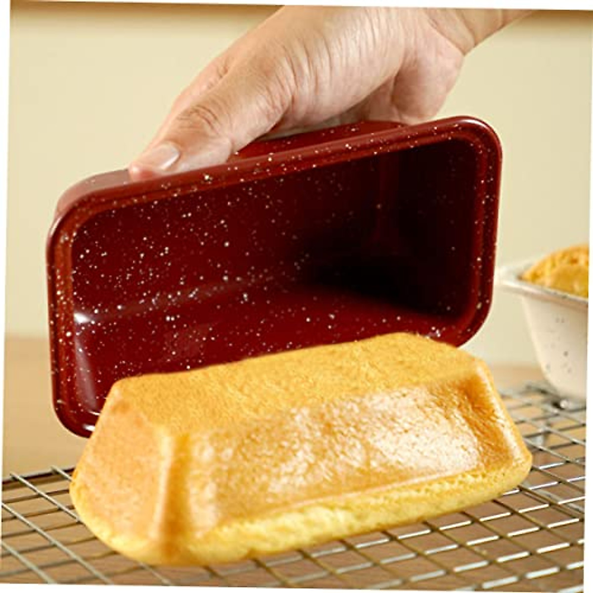 KICHOUSE Loaf Pan Nonstick Tools Bakeware Pans Stick Baking Oven Supply Accessory Inch Mini Pan Mold Toasting for Bakery Steel Non Loafs Home Wear- Reusable Molds Pullman Bread Pan