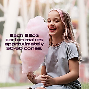 Cotton Candy Sugar Floss-Six Pack 52oz Cartons-Choose Your Flavors