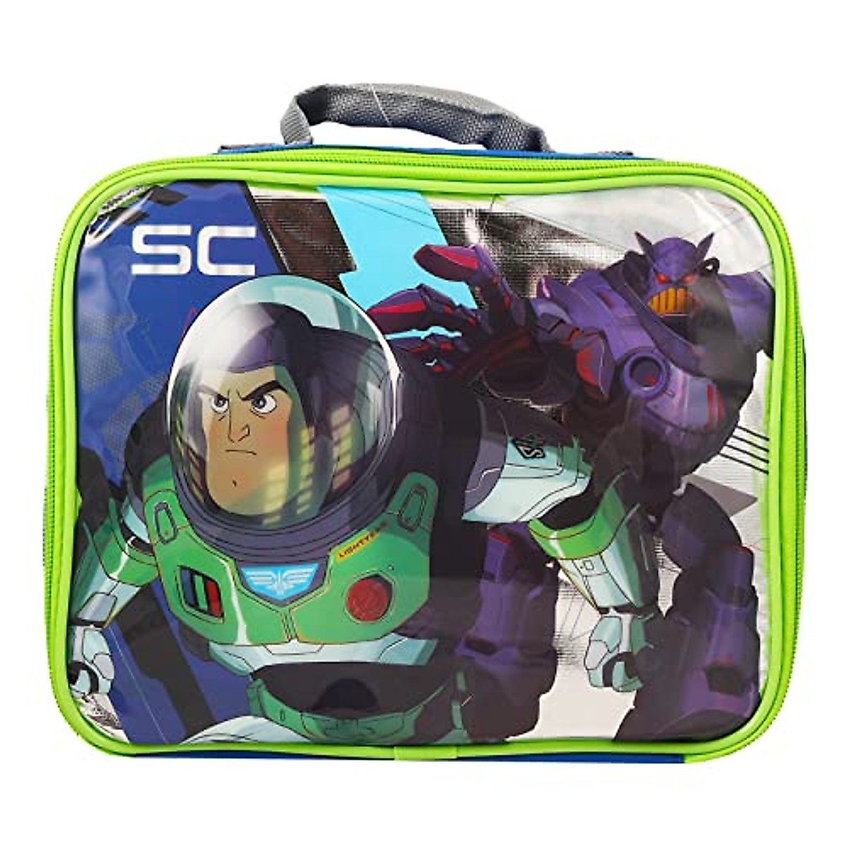 Disney Bundle Buzz Lightyear Backpack and Lunch Bag Set - 6 Pc Bundle with Buzz Lightyear Backpack, Buzz Lightyear Lunch Box, Water Bottle, Stickers, Tattoos, and More (Buzz Lightyear Bags for Kids)