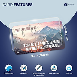 70 Bible Verse Encouragement Cards (7 Verses 10 of Each) - Blank Back Kudos Thank You Appreciation Inspirational Religious Christian Scripture Quotes Prayer Mini Postcards - Teachers, Mom & Dad Gift