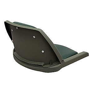 Wise 8WD139 Series Molded Fishing Boat Seat with Marine Grade Cushion Pads, Green Shell, Green Cushion