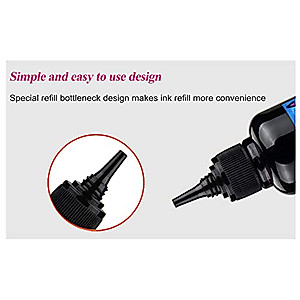 Aomya Pigment Black Ink Refill Kit Premium Ink Refill for HP Canon Epsn Brother Inkjet Printers with Syringe