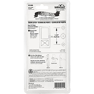 Wright Products V333BL Tie Down Push Button Door Latch for Screen and Storm Doors, Black