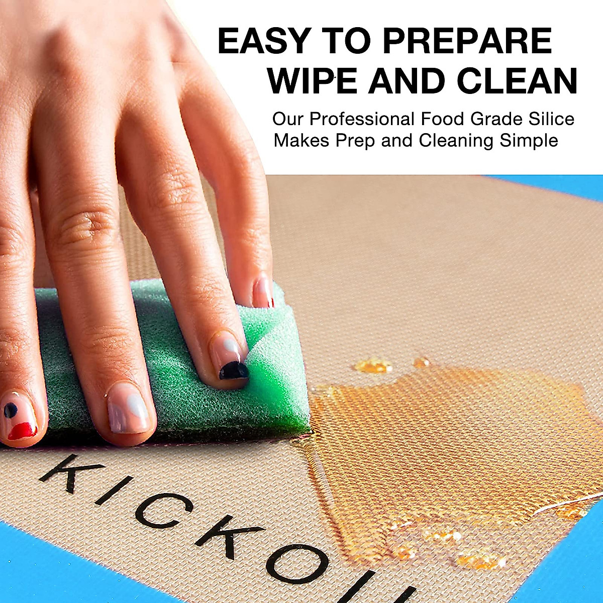 Small Silicone Baking Mats Quarter Sheet Baking Mats Non Stick Silicone Oven Liners, BPA Free, Professional Grade Silicon Baking Sheet for Cookies, Macarons Bread & Pastry, Toaster Pad Set of 3 Pack