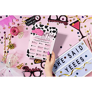 Your Main Event Prints Her Last Rodeo Bridal Shower Games, Western Bachelorette Party Cowgirl Party Games