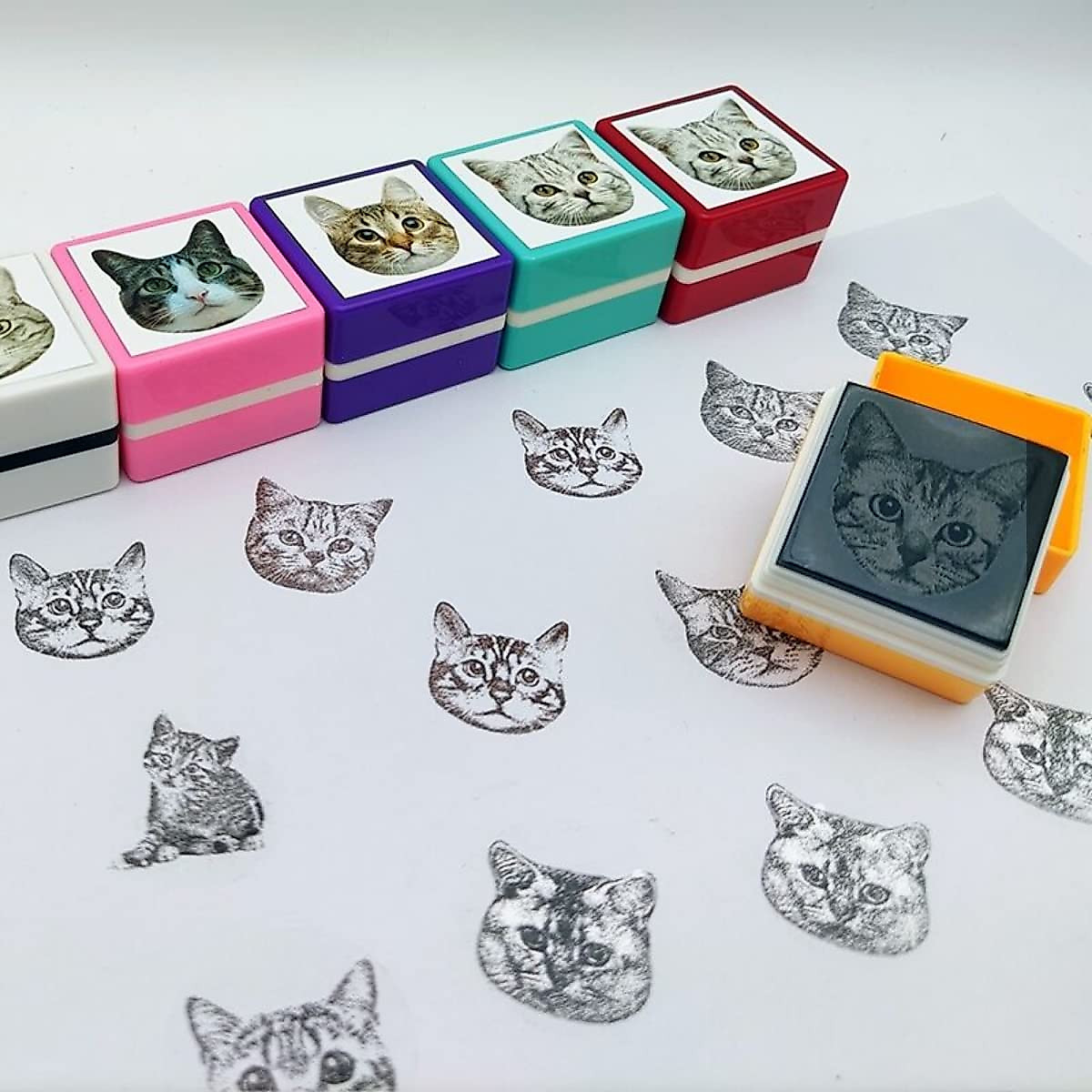 Custom Made Pet Portrait Stamp，Custom Pet Stamp Self Inking，pet Stamp，Custom Stamps，Custom Ink Stamp， Personalized Pet Stamp Personalized Pet Stamp,pet Face Stamps