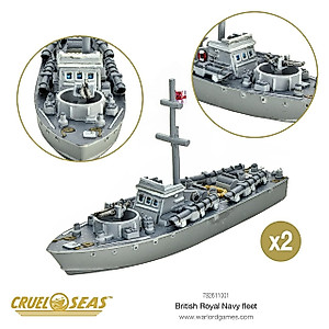 Cruel Seas Warlord British Royal Fleet 1:300 WWII Naval Military Wargaming Plastic Model Kit 782611001