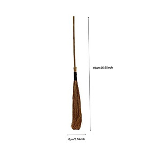2 Pcs Halloween Broom Halloween Witch Broom Props Housekeeping Cleaning Tool Retractable Broom Portable Kids Halloween Costume Halloween Witch Besom Party Supplies Child Aldult