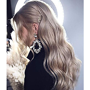 3 Barrel Hair Curling Iron Wand Temperature Adjustable 25mm Hair Waver（Pink）