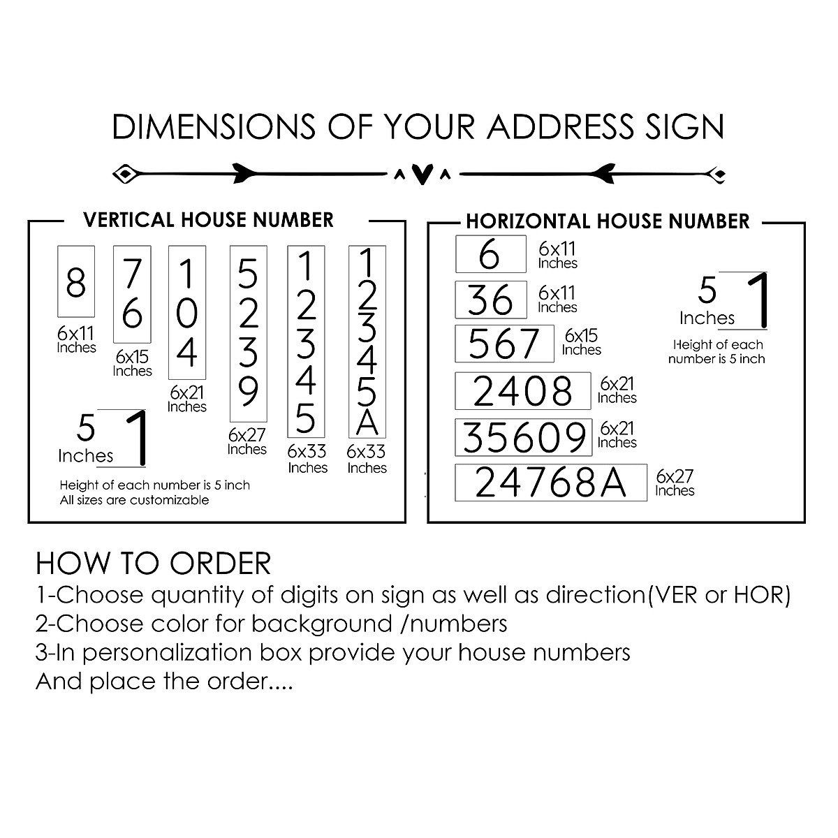 House Numbers | Vertical and Horizontal mode | House address plaques | Gift for new house | Address sign | Modern house numbers | custom address sign | housewarming gift | Address plaque sign