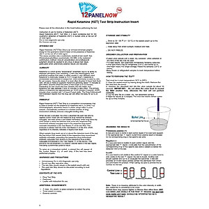 KET/Keta Urine Test Strips, Easy to Use, One Step, Results in 5 Minutes (25 Pack)