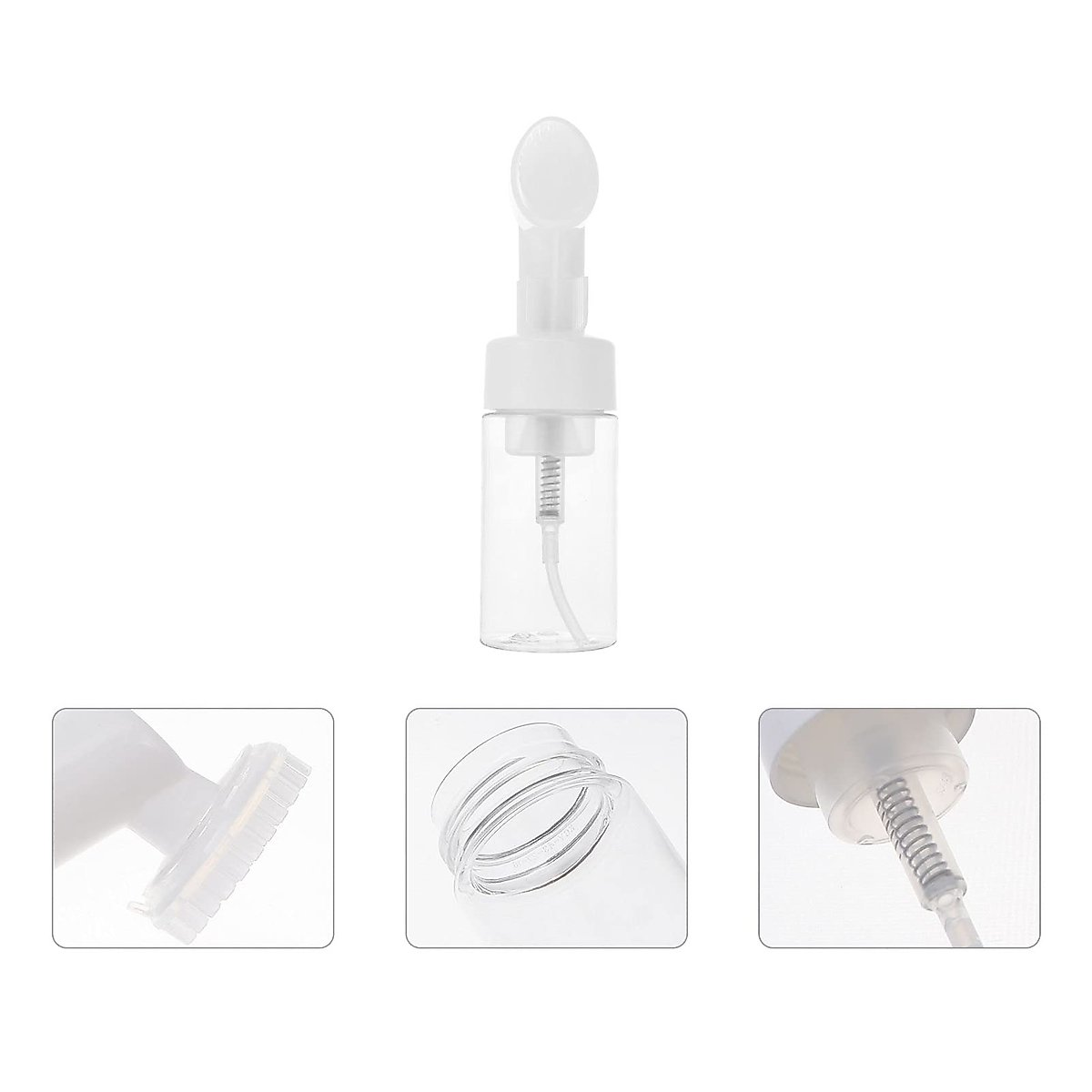 DOITOOL 2pcs Sparkling Bottle Foam Face Wash Liquid Hand Soap Foaming Foaming Soap Dispenser Empty Pump Bottles Travel Soap Hand Soap Foaming Bottles Empty Sub Bottle Clean