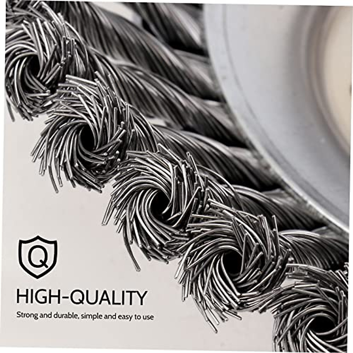 HANABASS 1 Set 8 Wire Wheel Weeding Grass Trimmer Head Wire Grinder Brush Head Corded Lawn Mower Weeding Cutter Trimmer Head White to Rotate Carbon Steel Wire Wired Thread Cutting