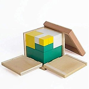 Gudong Montessori Baby Math Toys Power 2 Cube Training Early Educational Preschool Training Kid Math Learn Toys Brinquedos Hobbies Math