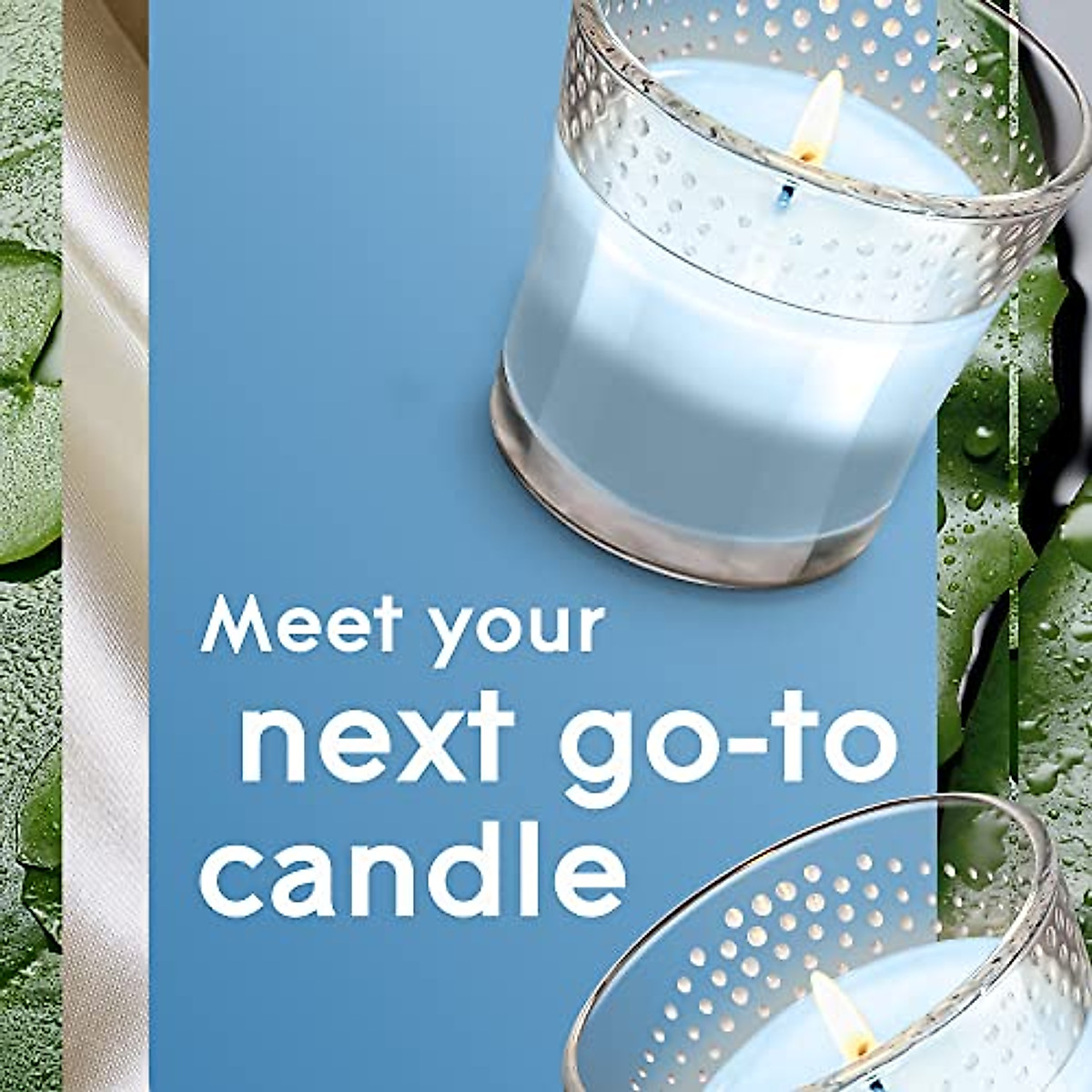 Glade Candle Jar, Air Freshener, 2in1, Moonlit Walk & Wandering Stream, 3.4 Oz