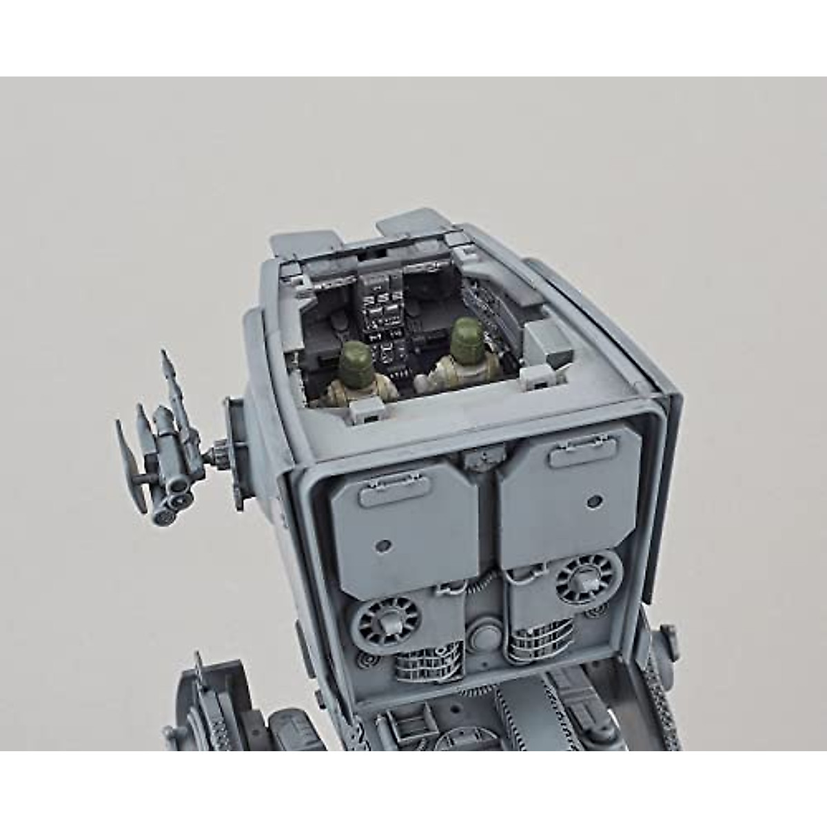 Revell (Bandai Original) 01202 Star Wars at-ST (All Terrain Scout Transport inc. Chewbacca) 1:48 Scale Unbuilt/Pre-Coloured/Clip-Together (Non-Glue) Articulated Plastic Model Kit with Display Base