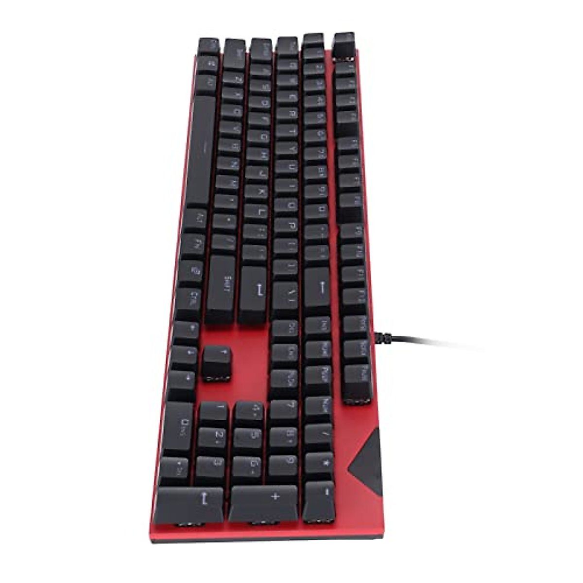 Kafuty-1 USB Mechanical Keyboard, 104 Keys Ergonomic PC Gaming Keyboard with 20 Kinds of Light Modes, Red Switch, for Win XP 7 8 10, for OS X 10.2 and Above(red)