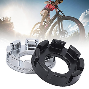 Shanrya Spoke Wrenches, Spoke Tool Non-Slip Circumference Pattern Design for Adjusting Steel Wire Tightness for Correcting Wheel Deformation