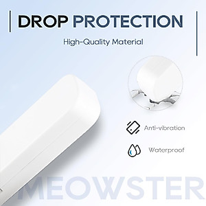 Meowster Storage Box with Lid for Apple Pencil 2nd Gen and 1st Generation - Pen Protective Carrying Case for iPad Pencil - Holder Accessories - Shock-Absorption (Purple)