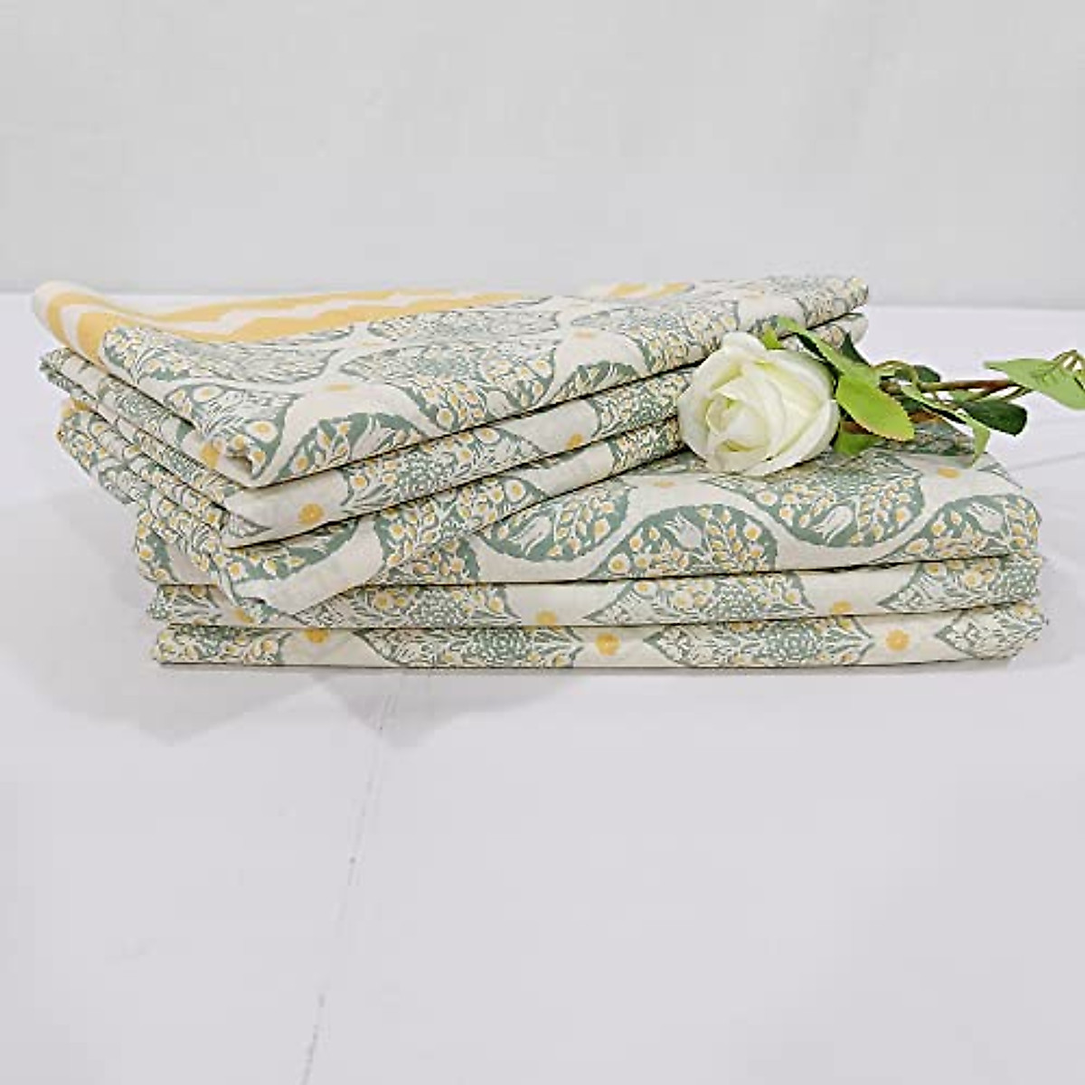 Trade Star Beautiful Indian Hand Block Print Natural Dye 100% Cotton Sewing, Crafting Fabric (Pattern - 3)