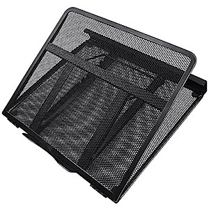 HUANUO Adjustable Laptop Stand Riser for Desk, Fits Up to 15.6 inch Notebook, Mesh Ventilated Laptop Cooling Stand with 8 Tilt Levels