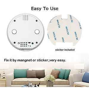 WiFi Temperature Monitor Smart Thermometer: WiFi Temperature Sensor with 1M Waterproof External Probe, App Alert & Buzzer Alarm, Digital Remote Temperature Gauge for Refrigerator, Fish Tank, Pet