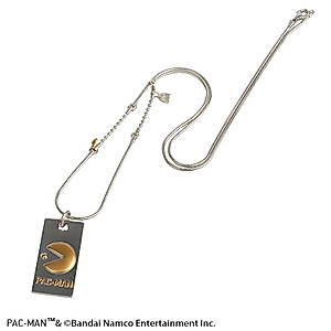 Starforged Pac Man Sterling Silver Gold Plated Video game hip hop Necklace Rapper Pendant