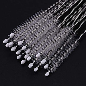 fosa Bottle Cleaning Brush Set,20pcs Cleaning Brushes,Baby Milk Feeding Bottle Stainless Steel Cup Straw Wash Brush Cleaner