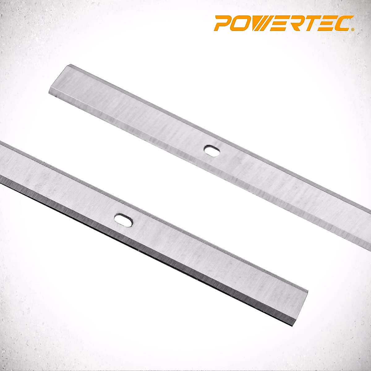 POWERTEC 12 Inch Planer Blades for Craftsman 21722, 21780, Harbor Freight Central Machinery Surface Planer 95082 Planer, Replacement for Craftsman 217220 Planer Knives, Set of 2 (12804)
