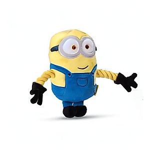 Minions Plush Toy Despicable Me Rise of Gru Dave Rope Limb Dog Toy | 8 Inch Plush Figure Rope Squeaky Dog Toy | Soft Stuffed Fabric Dog Toys from