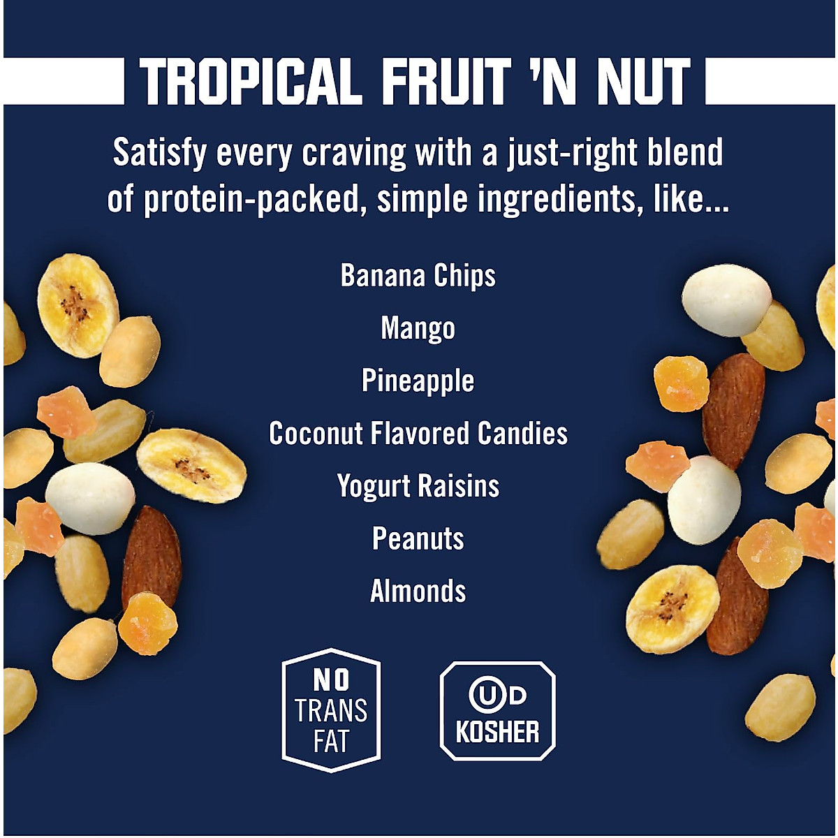 Kar’s Nuts Tropical Fruit ‘N Nut Trail Mix, 5.5 oz Snack Mix – Bulk Pack of 12, Gluten-Free Snacks