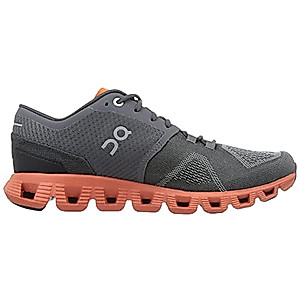 On Running Men's Cloud X Textile Synthetic Shoes, Rust/Rock, Size 13 M US