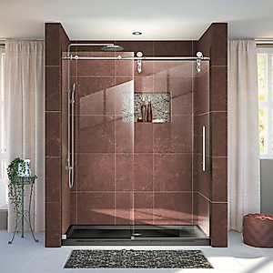 DreamLine SHDR-6260760-08 Shower Door, 56-60" W x 76" H, Polished Stainless Steel