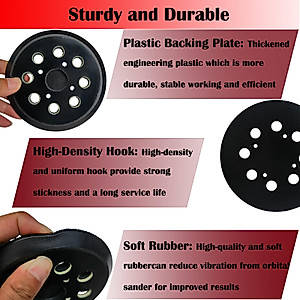 2 Pack 5 Inch 8 Hole Hook-and-Loop Replacemet Sanding Pad for SKIL SR211601 SR6604B SR660302 Random Orbital 5” Sander Pad