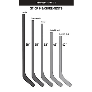 Winnwell Wood Hockey Stick - RXW-Classic - Multi-Laminated Wooden Ice Hockey Sticks for Men & Women Players (Left)