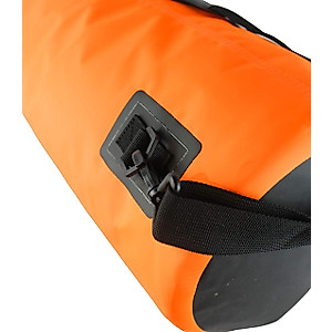 Enthusiast Gear Insulated Dry Bag Cooler | Waterproof Cooler for Kayaking, Hiking, Lunch, Fishing, and Beach – Leak Proof, Waterproof, Collapsible, with Padded Shoulder Strap (15L) - Orange