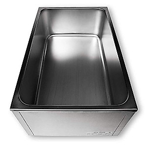 SYBO Commercial Grade Stainless Steel Bain Marie Buffet Food Warmer Steam Table for Catering and Restaurants (2 Sections)