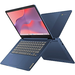 Lenovo 2023 Newest Ideapad Slim 3 14" FHD Touchscreen Chromebook Laptop, 8-Core MediaTek Kompanio 520, 4GB RAM, 64GB eMMC Storage, WiFi 6, 13.5hr Battery Life, Webcam, Chrome OS, w/CUE Accessories