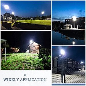 Lovus 1200W Commercial Solar Street Lights, 30000LM LED Outdoor Solar Flood Security Light Dusk to Dawn with Motion Sensor for Parking Lot, IP65 Waterproof Wall or Pole Mount Light, ST100-033