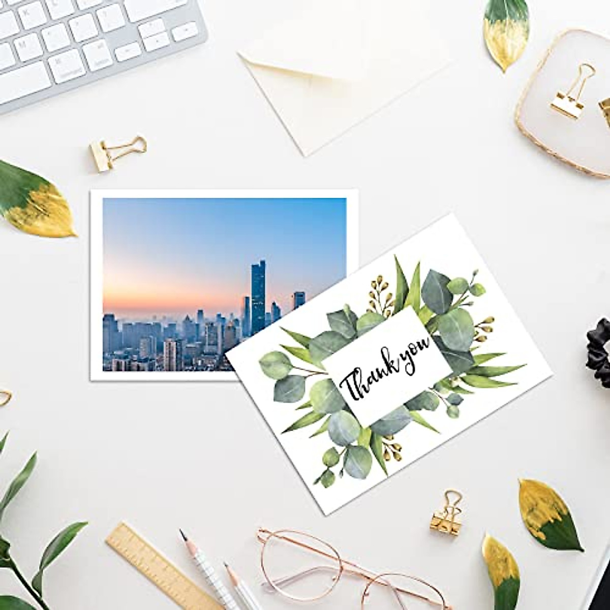 60 Pack 5x7 Cardstock Paper, White Blank Cardstock, 250GSM Thick Paper, Blank Heavy Weight 90 lb Cardstock, Printing Paper for Making Invitations, Announcements, Photos, Postcards so on