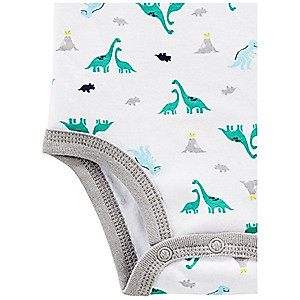 Simple Joys by Carter's Baby Boys' Short-Sleeve Bodysuit, Pack of 6, Navy/Turquoise Blue, 0-3 Months