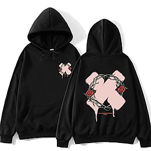 WZSMHFT XPLR Thorn Merch Hoodies Men Woman Hooded Sweatshirt Hip Hop Novelty Hooded (Black,L)