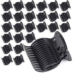 Tbestmax 24 Hot Roller Clips for Hair Curler Claw Clip Replacement Hair Section Styling for Women Girls Black