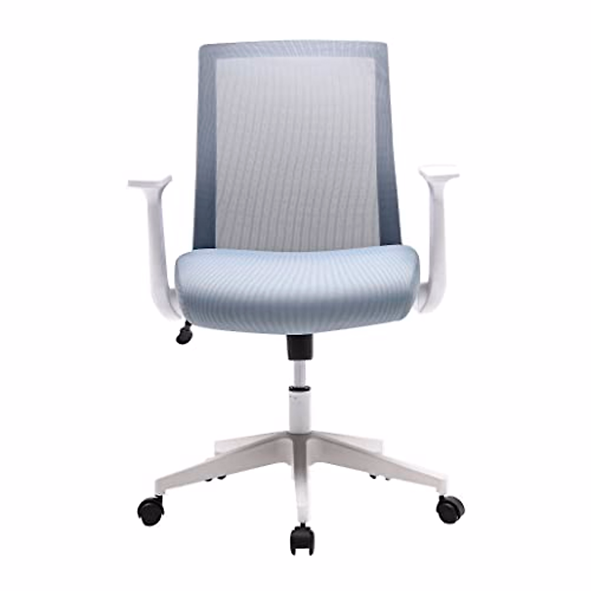 H HAILIBO Office Chair, Mesh Back Desk Chair, Swivel Ergonomic Computer Chair with Flip-Up Arms and Adjustable Height (Light Blue)