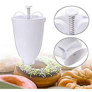 wjq&linyuzi Plastic Donut Maker Waffle Molds Kitchen Accessory Bakeware Doughnut Maker Cake Mold Biscuit Cookies Diy Baking Tool